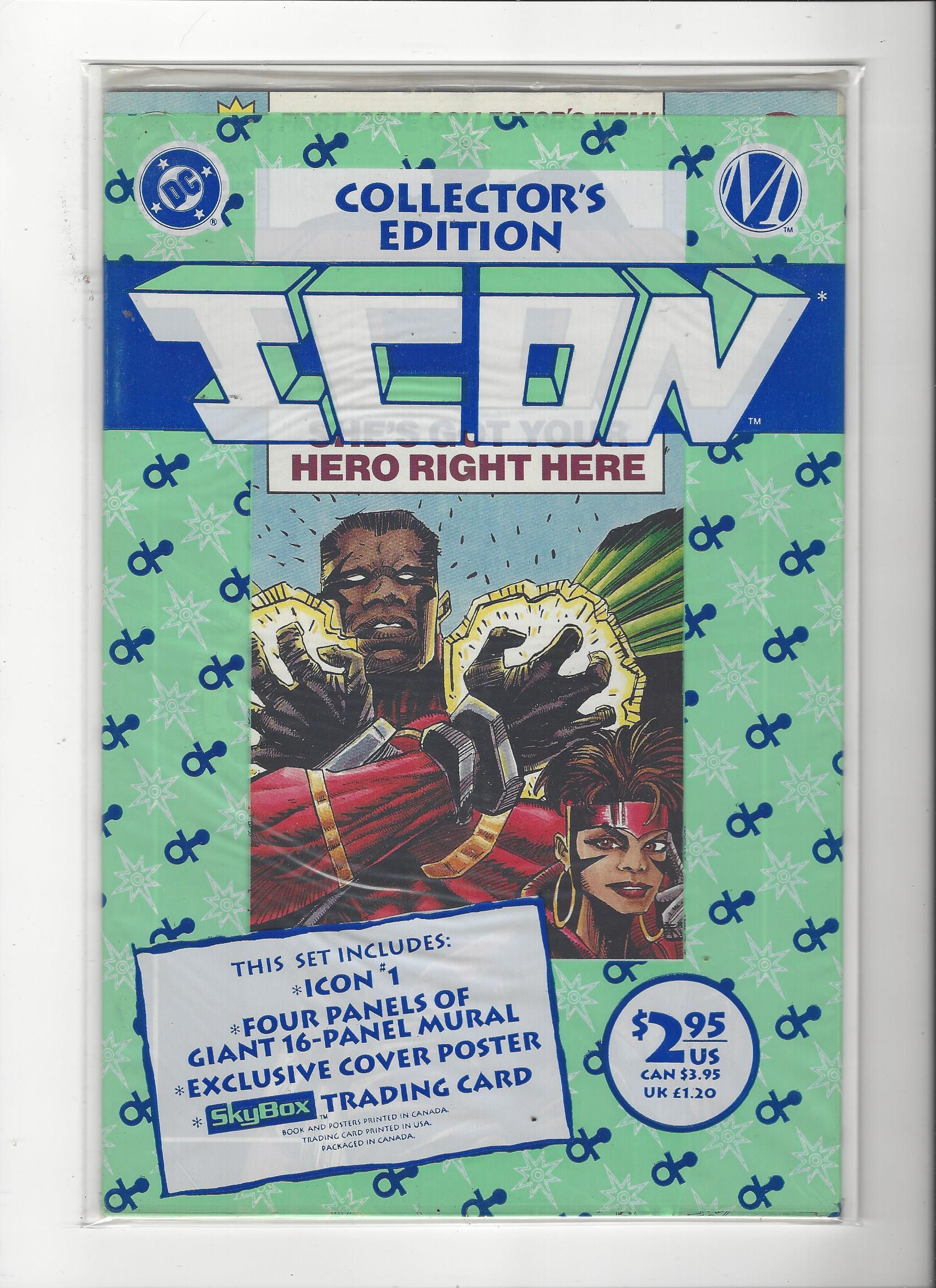 Icon #1 DC/Milestone Comics 1993 Collector's Edition Static Preview NM ...