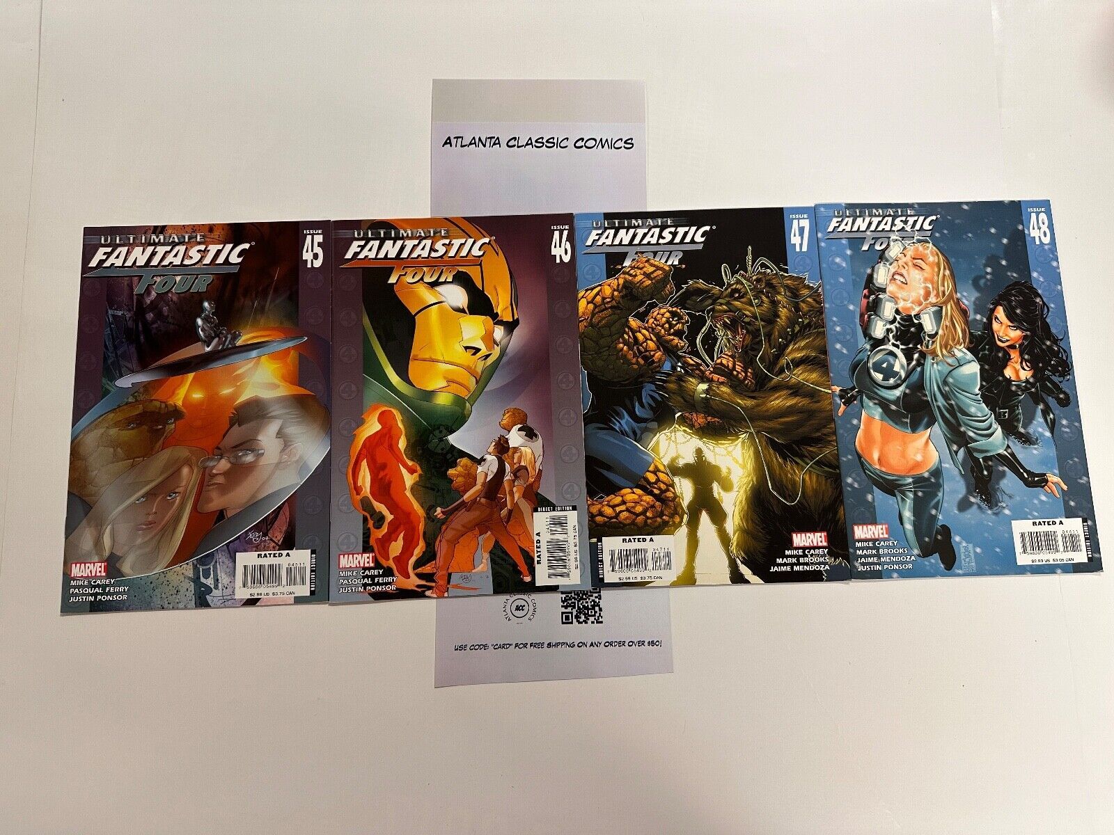 4 Ultimate Fantastic Four Marvel Comics # 45 46 47 48 Avengers Hulk ...