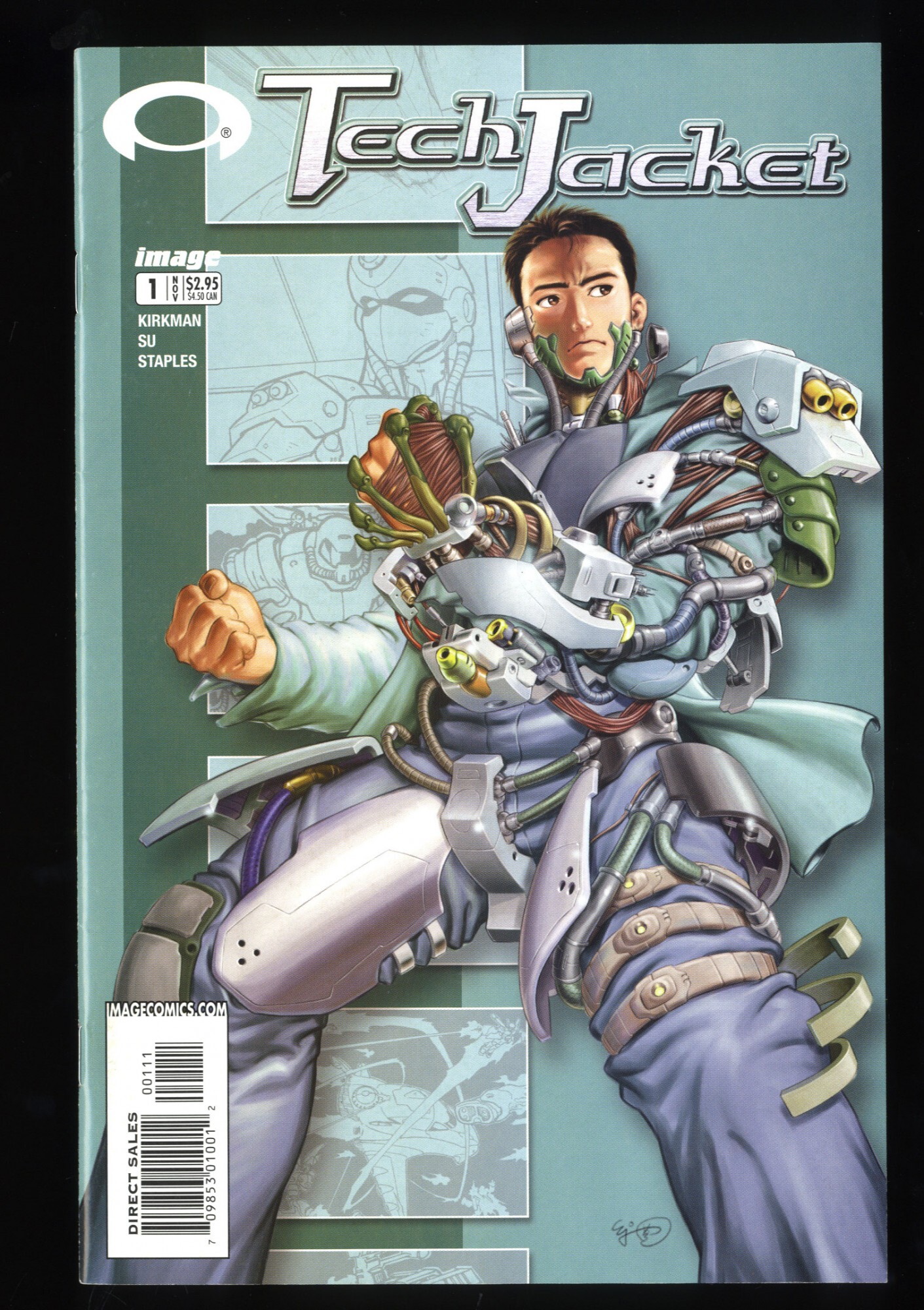 Tech Jacket (2002) #1 NM- 9.2 1st Preview Appearance of Invincible ...