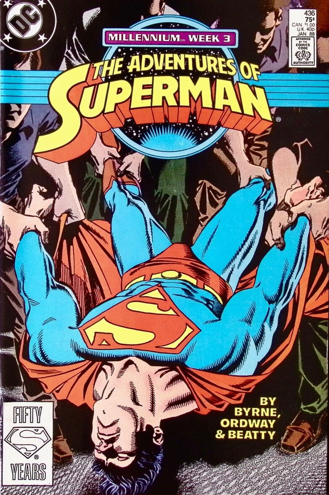 ADVENTURES OF SUPERMAN Comic Issue 436 — John Byrne — 1988 DC Universe ...