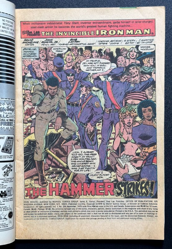 Iron Man #126 Newsstand Edition (1979) "Demon in a Bottle" part 7 - VF ...