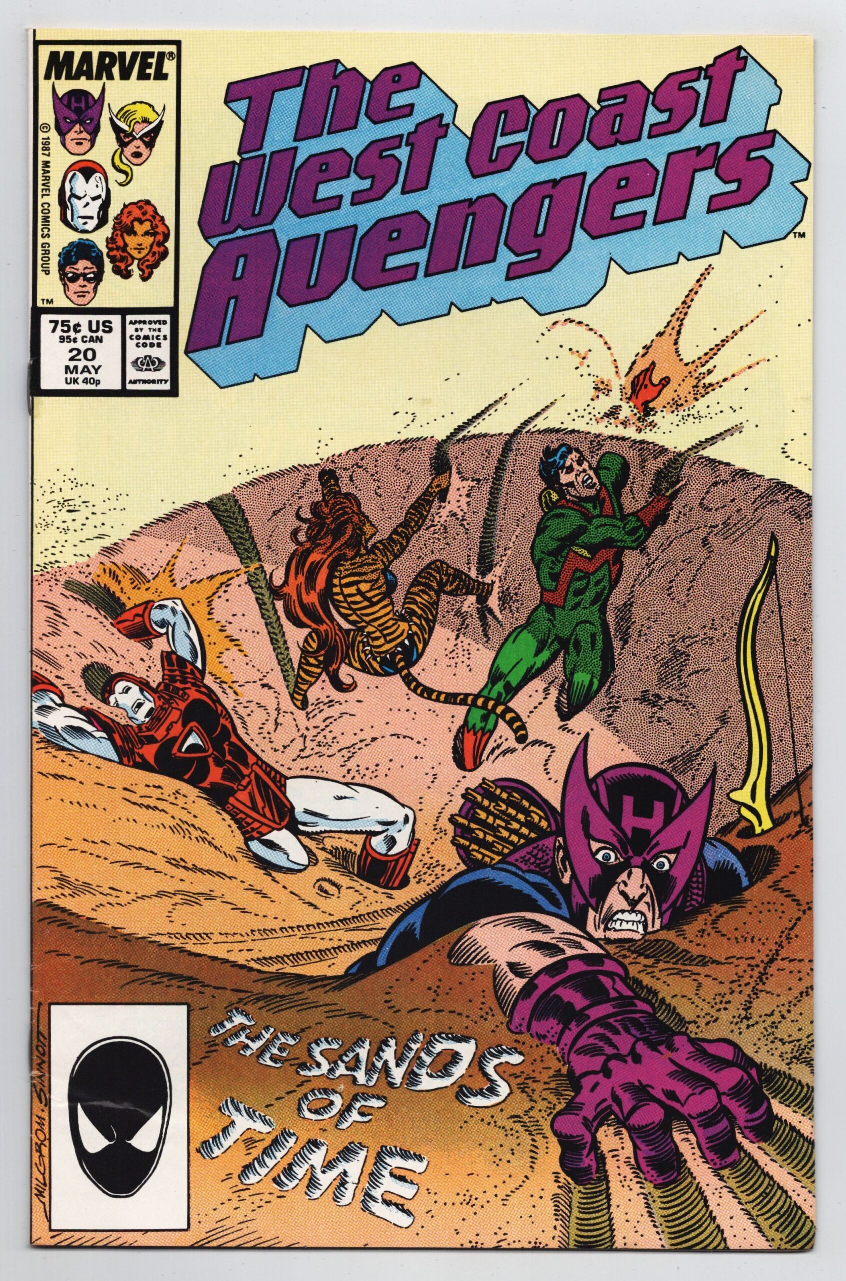 West Coast Avengers #20 Hawkeye | Iron Man | Phantom Rider (Marvel ...