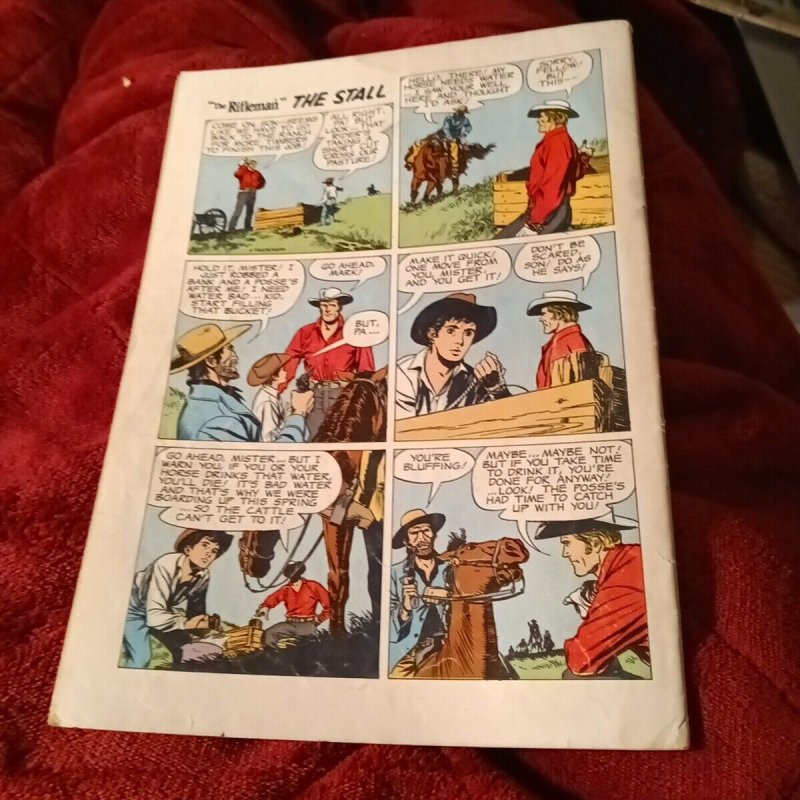 1960 Dell Comics The Rifleman #4 Chuck Conners Lucas McCain Western TV ...