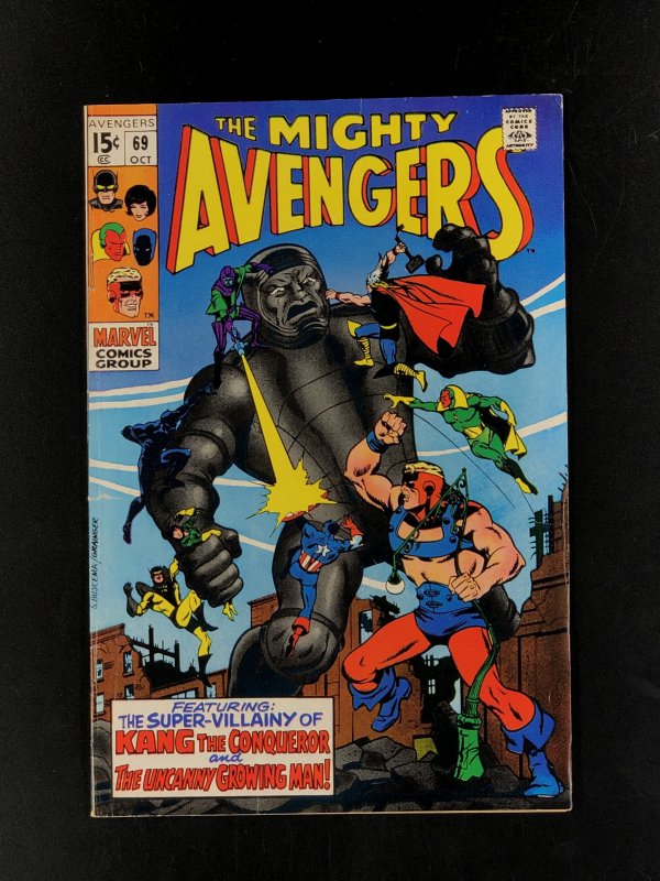 The Avengers #69 (1969) FN+ 1st Cameo Appearance of Squadron Sinister ...