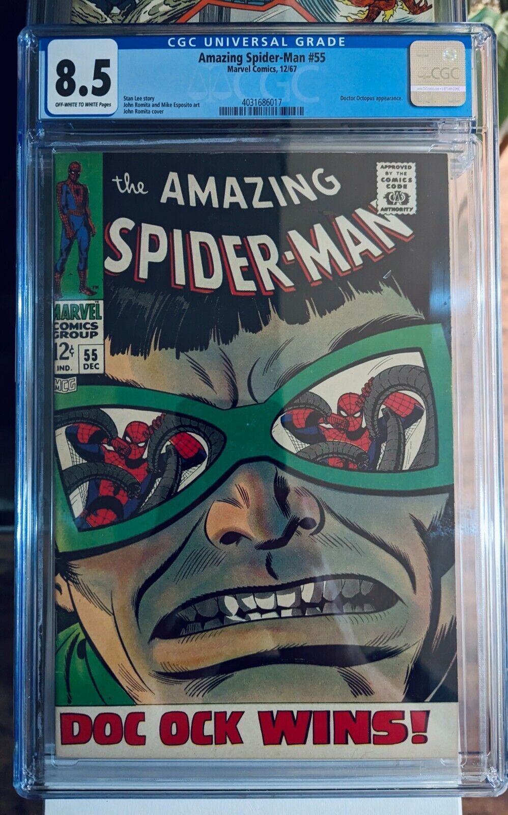 Amazing Spider-Man #55 (1967) Marvel Classic Cover Romita DOC OCK Wins ...