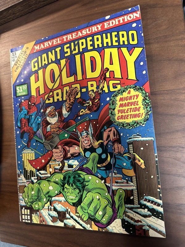 Marvel Treasury Edition #13 FN Holiday Grab Bag 1976 comic Spider-Man ...