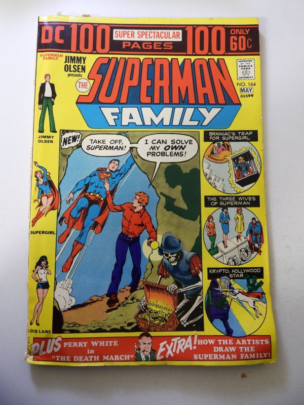The Superman Family #164 (1974) FR/GD Condition 2 1/2" Spine Split ...