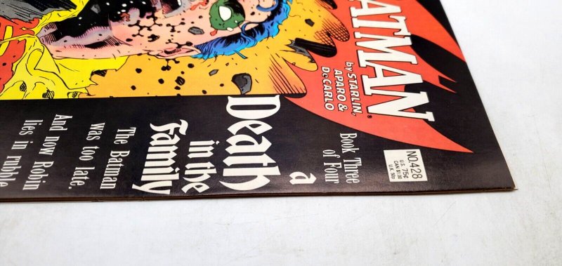 Batman #428 (1988) Death in the Family, PT.-3 Death of Robin Jason Todd ...