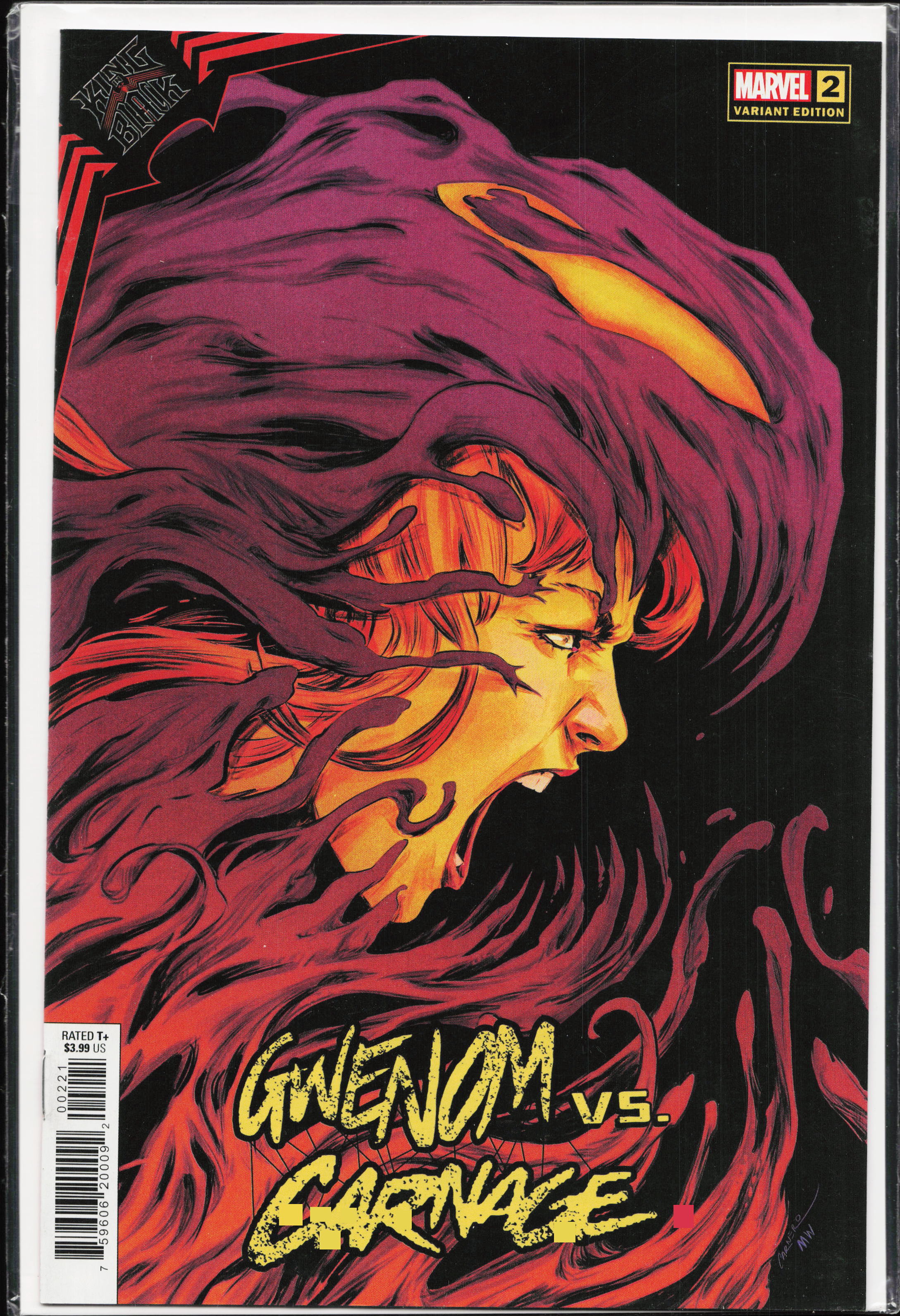 King in Black: Gwenom vs. Carnage #2 Carnero Cover (2021) Gwenom ...
