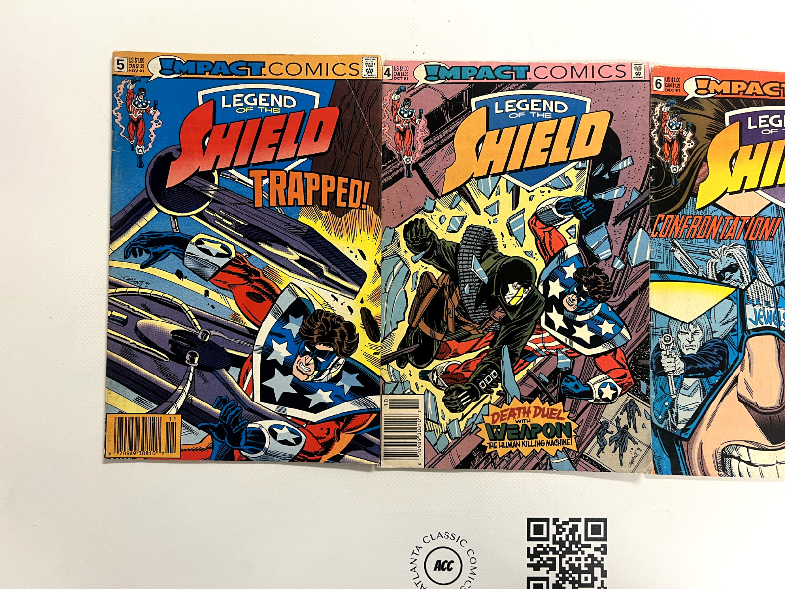 3 Legend Of The Shield Impact Comic Books# 4 5 6 4 JS15 | Comic Books ...