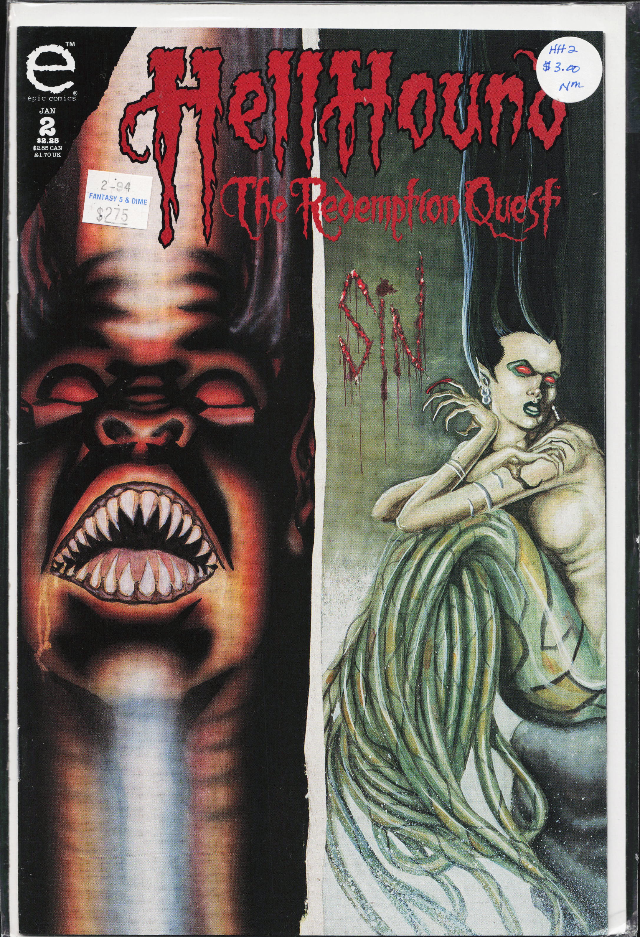 Hellhound: The Redemption Quest #2 (1994) | Comic Books - Modern Age, Epic / HipComic