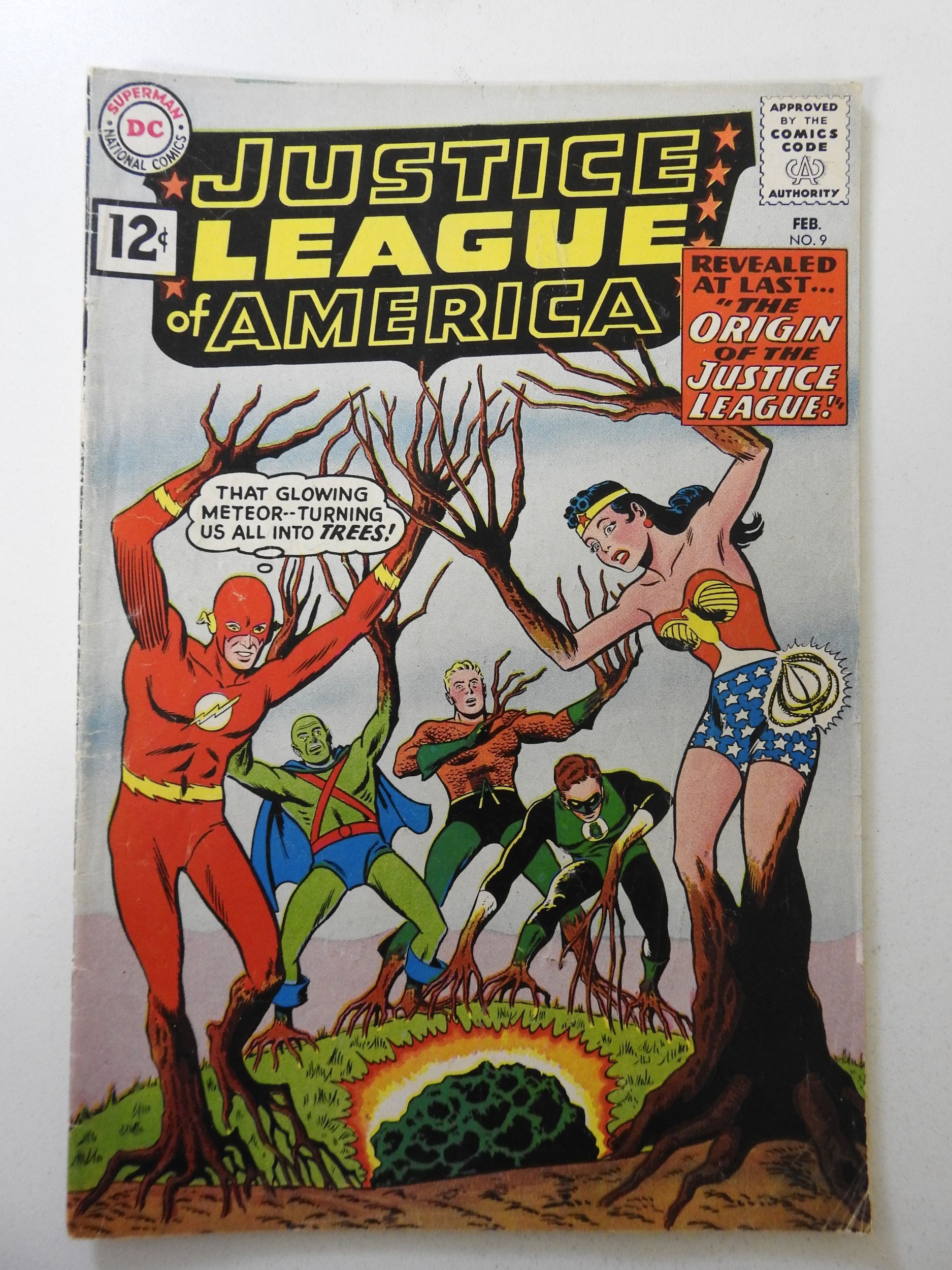 Justice League of America #9 (1962) VG Condition 1/2 in spine split ...
