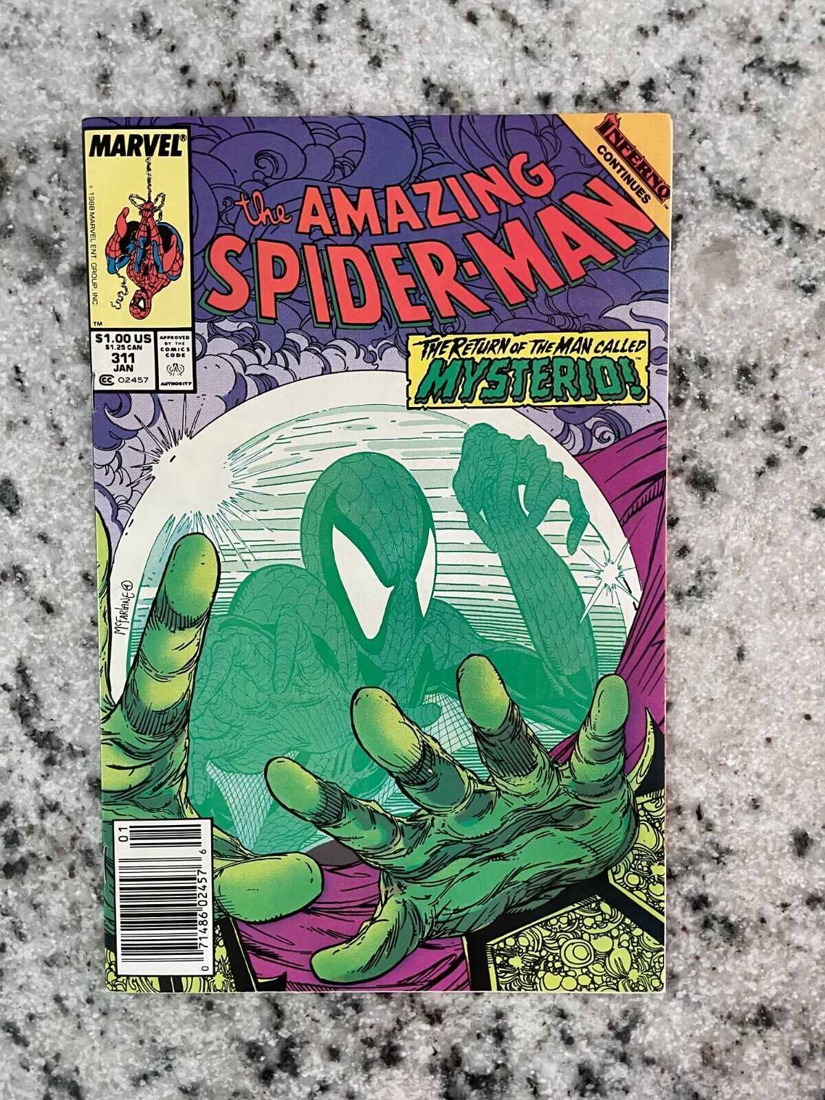 Amazing Spider-Man # 311 NM Marvel Comic Book Venom Todd McFarlane ...