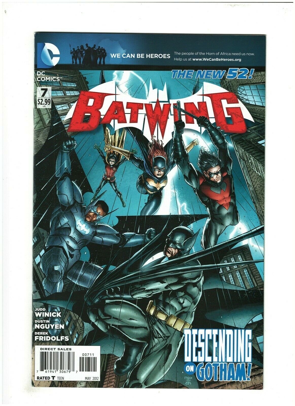 Batwing #7 VF+ 8.5 DC Comics New 52 Batman, Batgirl & Nightwing app ...