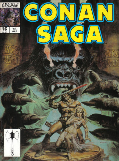 Conan Saga #18 VG ; Marvel | low grade comic gorilla cover | Comic ...