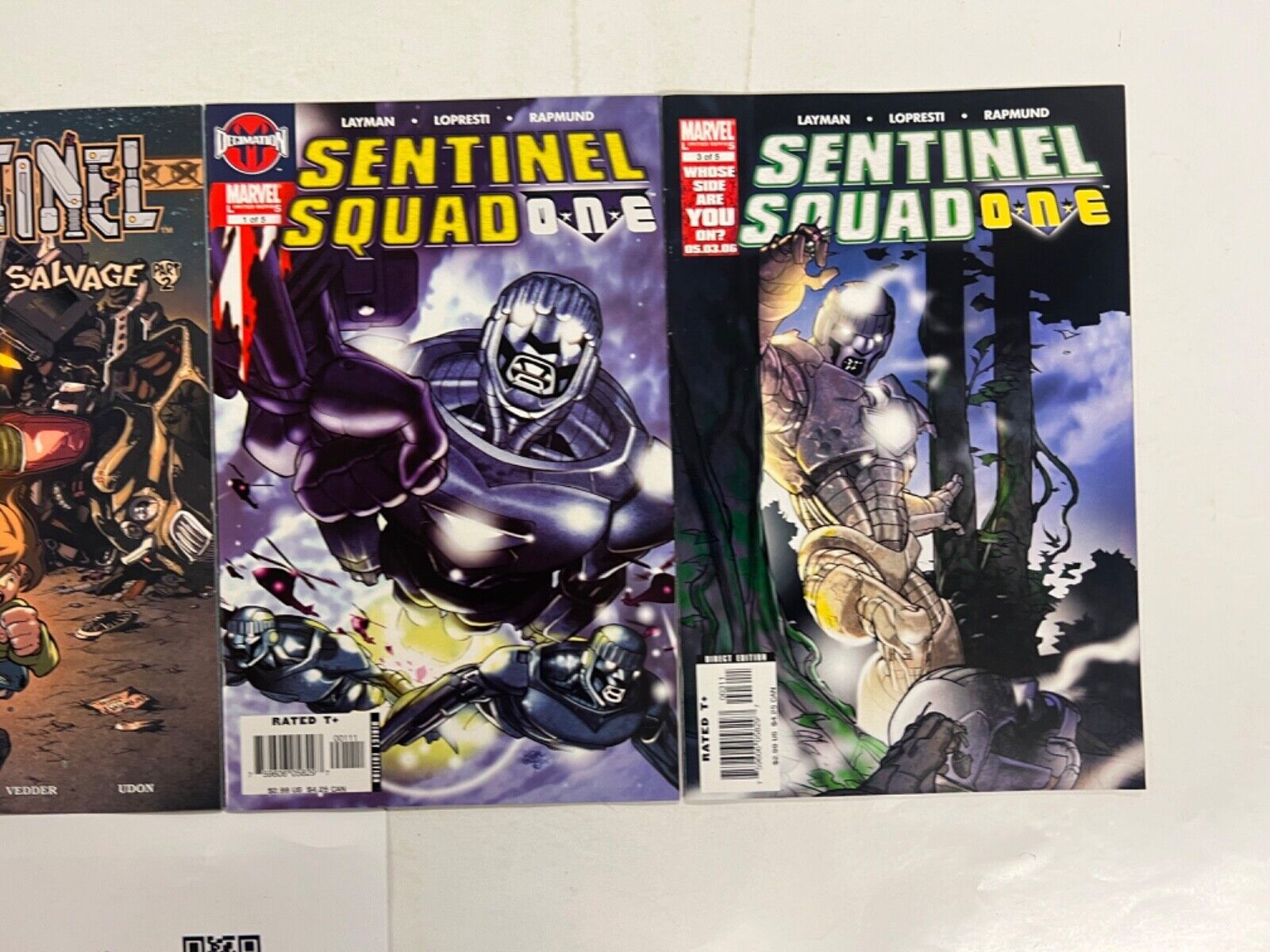 4 Marvel Comics Sentinel # 1 1 + Sentinel Squad One # 1 3 63 JS70 ...