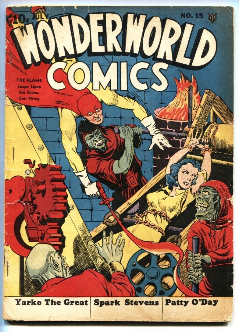 WONDERWORLD #15 Last LOU FINE cover-Bondage-Weird Menace-Incredible ...