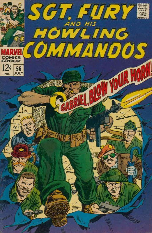 Sgt. Fury #56 VG ; Marvel | low grade comic And His Howling Commandos ...