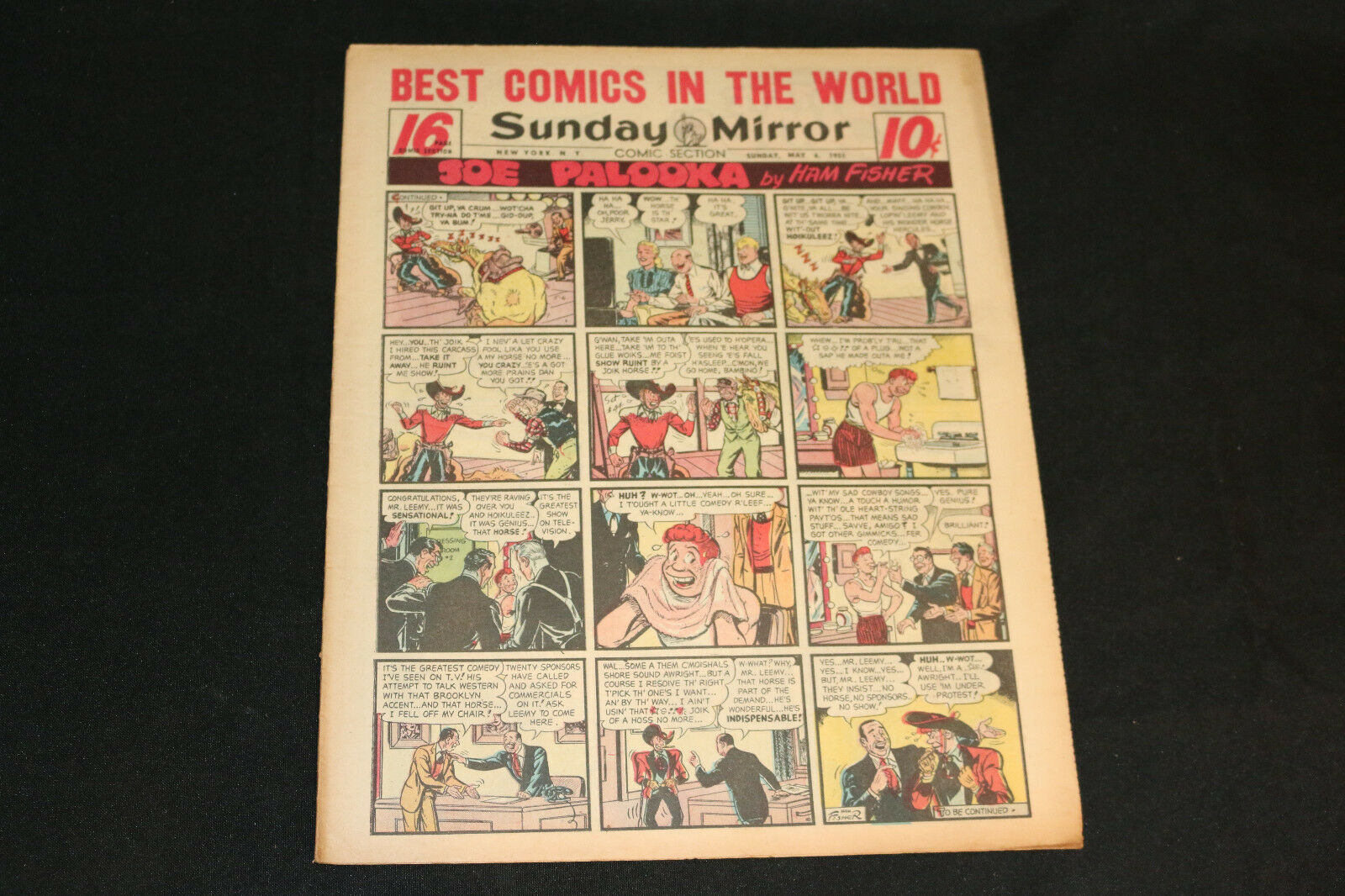 1951 Sunday Mirror Weekly Comic Section May 6th (VF) Superman Mickey ...