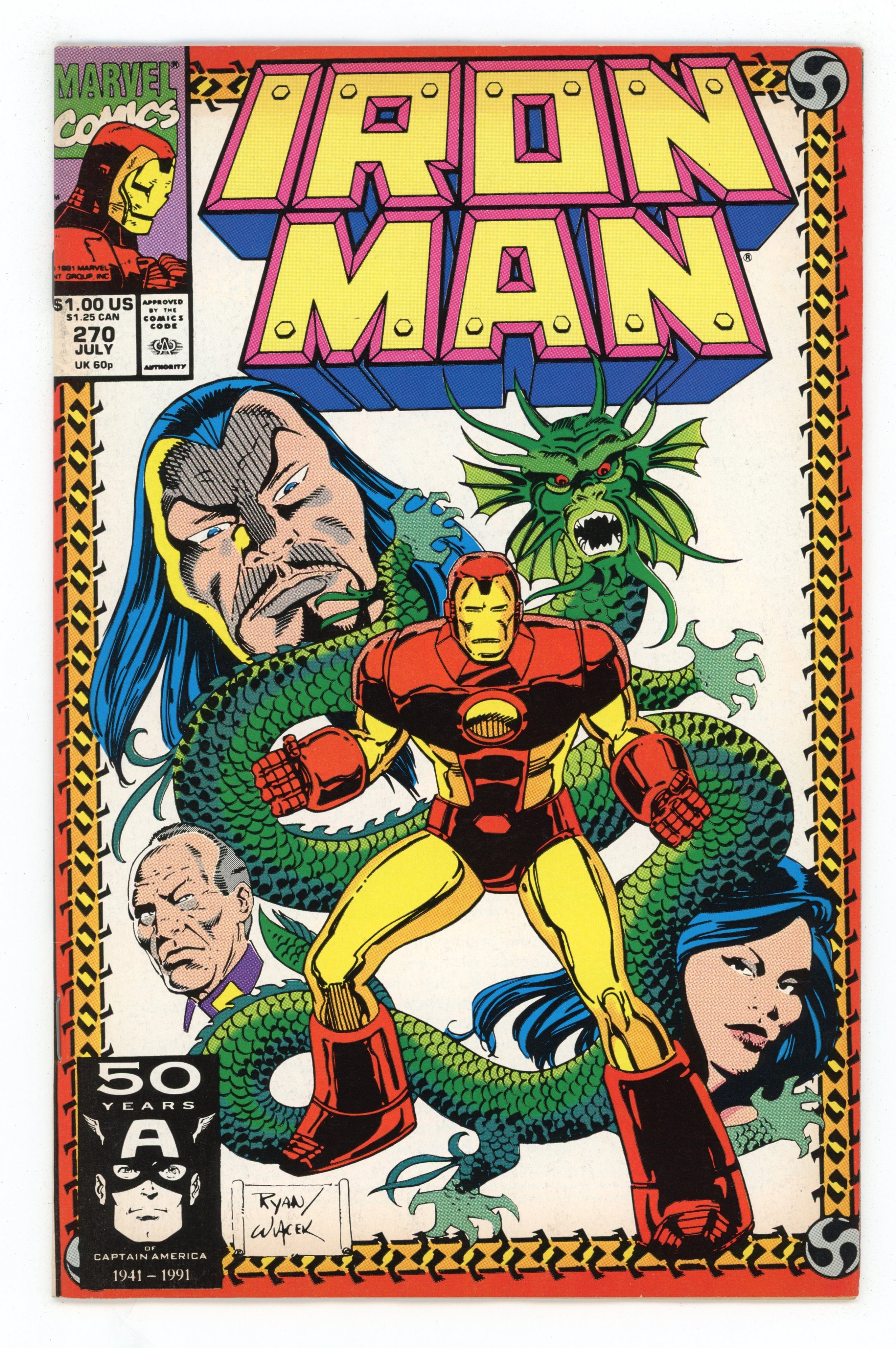 Iron Man 270 1968 V1 John Byrne Mandarin Nm Comic Books Copper