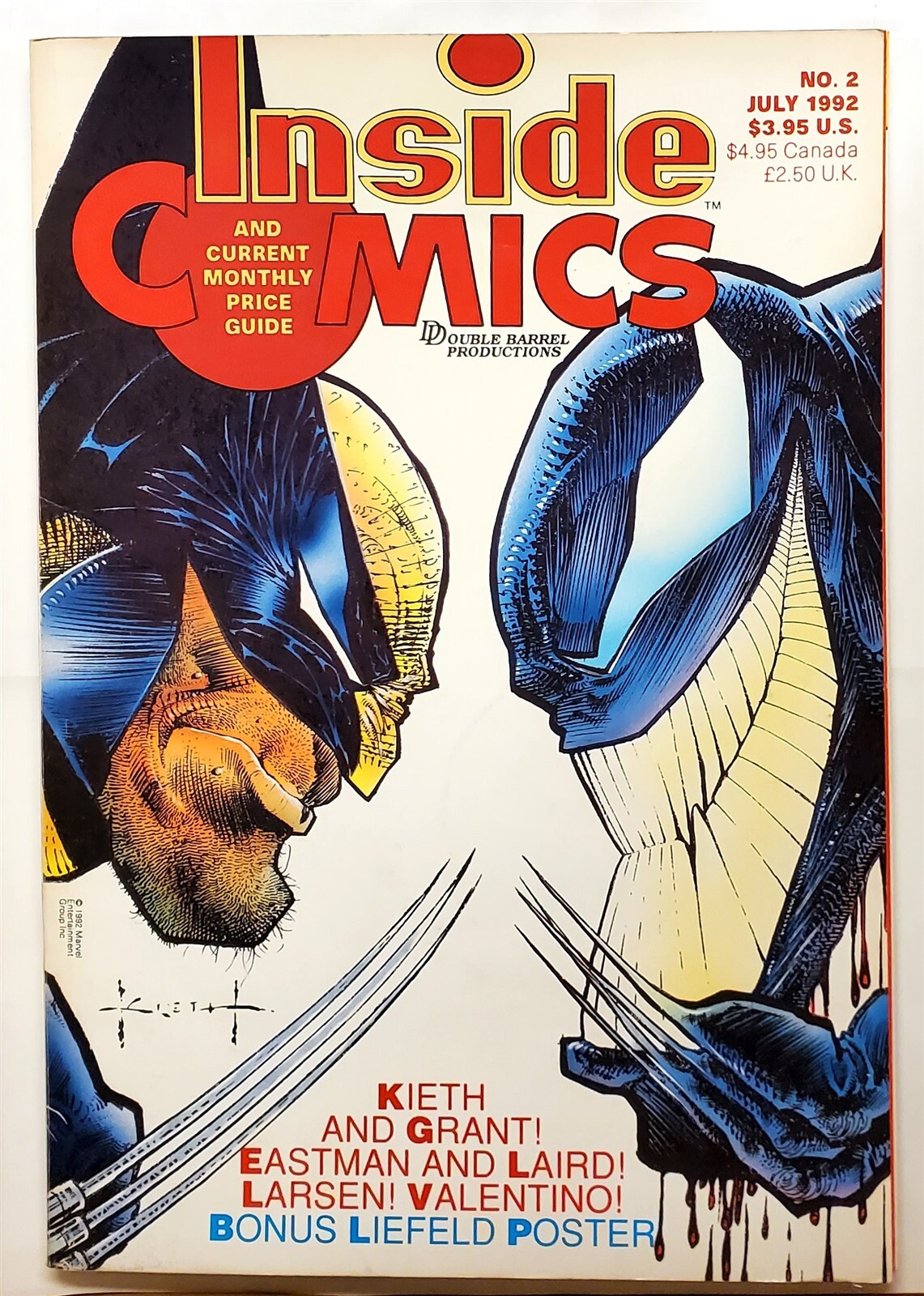 Inside Comics #2 (July 1992, Double Barrel) 8.0 VF | Comic Books ...