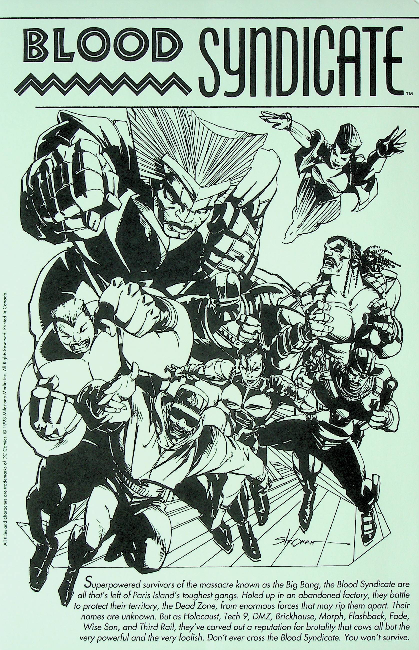 Blood Syndicate #1 (1993)-CGC 8.5-Cert#4258145005-with collector's bag ...