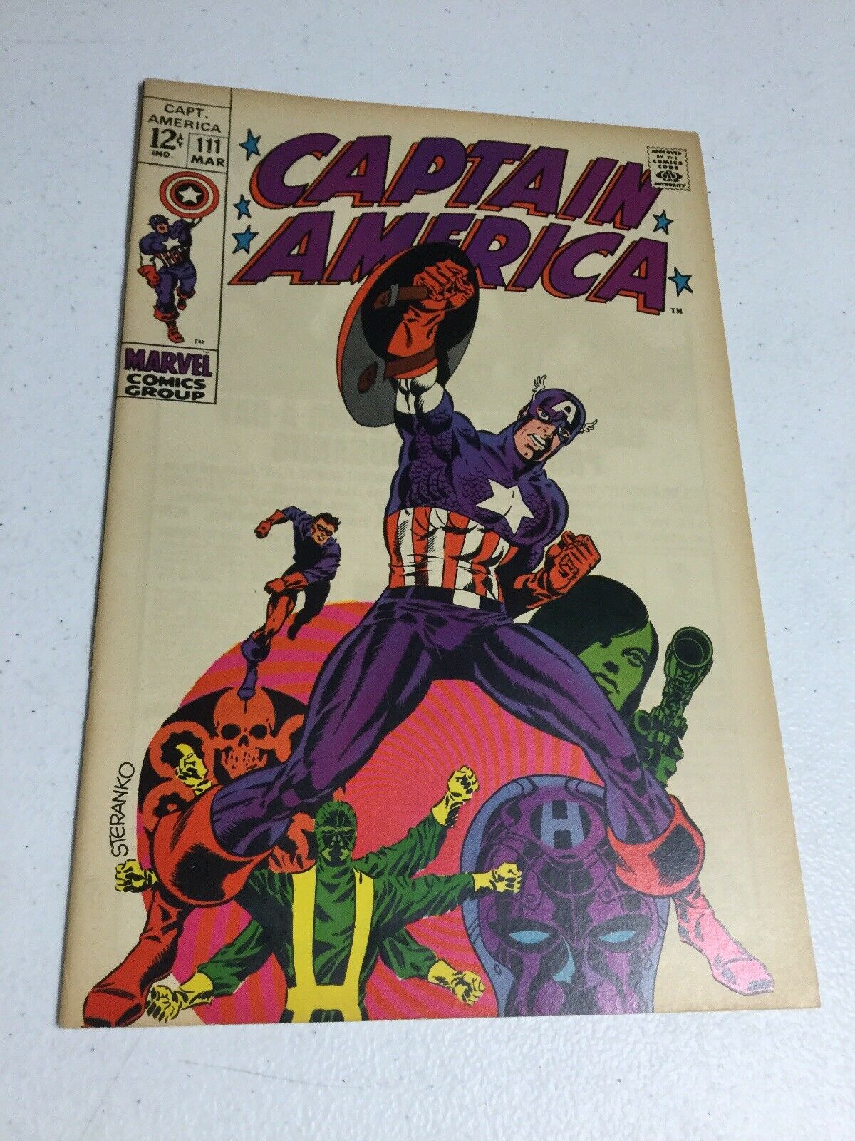 Captain America 111 Vf/Nm Very Fine/Near Mint 9.0 Color Fade Marvel ...