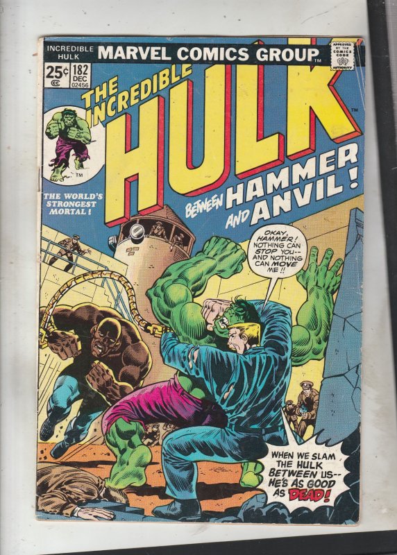 The Incredible Hulk #182 1974 Part III, 1st Appearance Wolverine Wow No ...