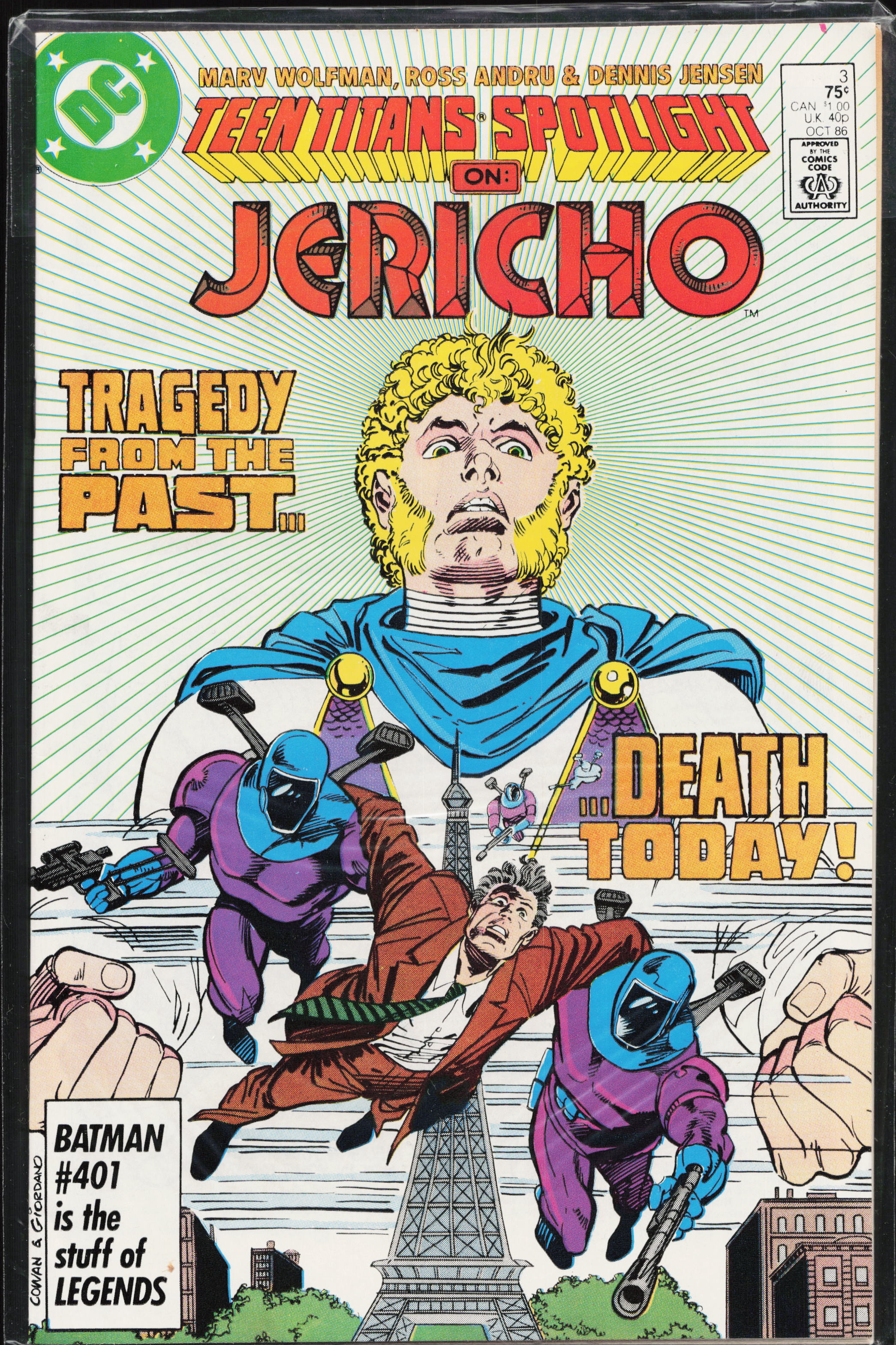 Teen Titans Spotlight #3 (1986) Jericho | Comic Books - Copper Age, DC Comics, Superhero / HipComic