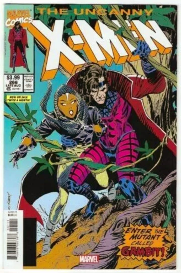 Uncanny X-Men #266 KEY GEM 1st Appearance Gambit Facsimile Variant ...