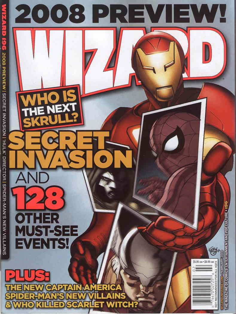 Wizard: The Comics Magazine #196A FN ; Wizard | Secret Invasion | Comic ...