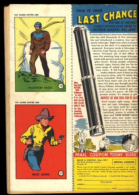 Captain Marvel Adventures #25 VG/FN 5.0 C.C. Beck Cover! Al Liederman ...