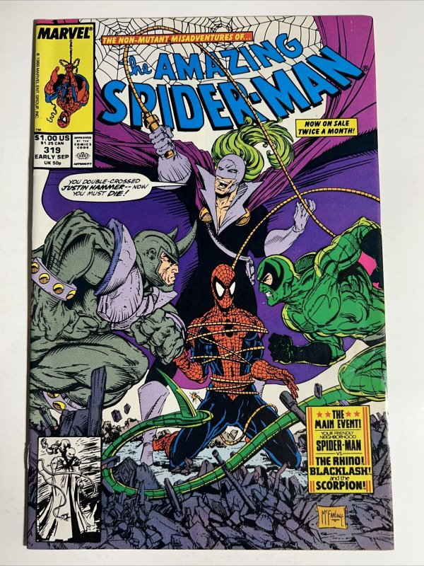 Amazing Spider-Man 319 Scorpion - Todd McFarlane MCU Marvel Comics ...