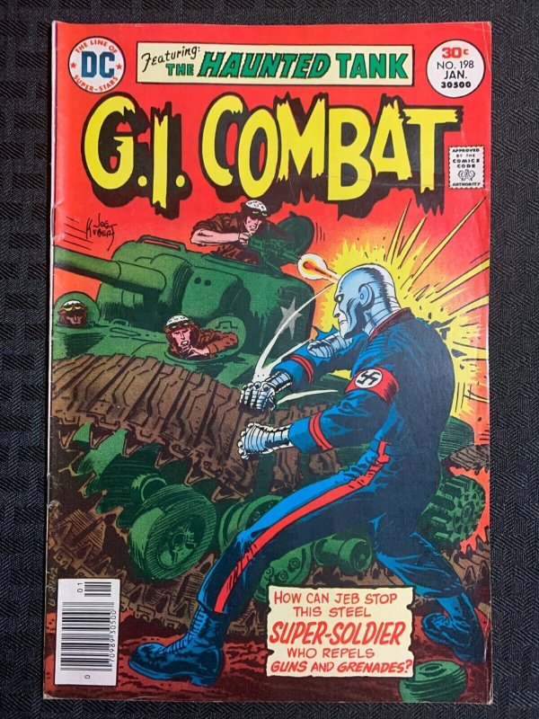 1977 G.I. COMBAT #198 VG/FN 5.0 The Haunted Tank / Sam Glanzman / Super ...