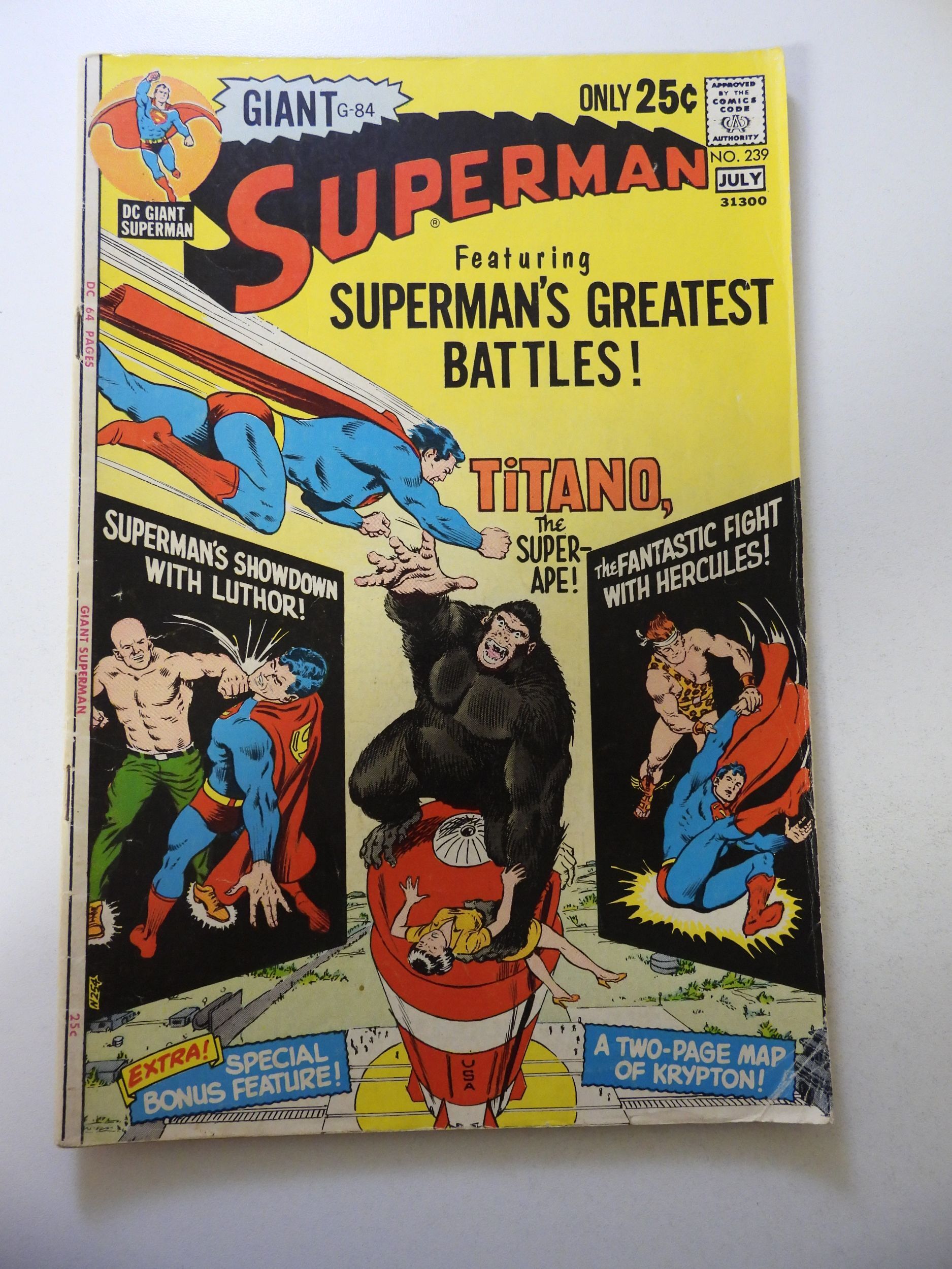 Superman #239 (1971) VG+ Condition moisture stain bc | Comic Books ...
