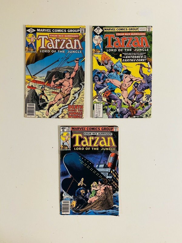Lot x 3 Tarzan Lord Of The Jungle Marvel Comics 1978 John Buscema ...