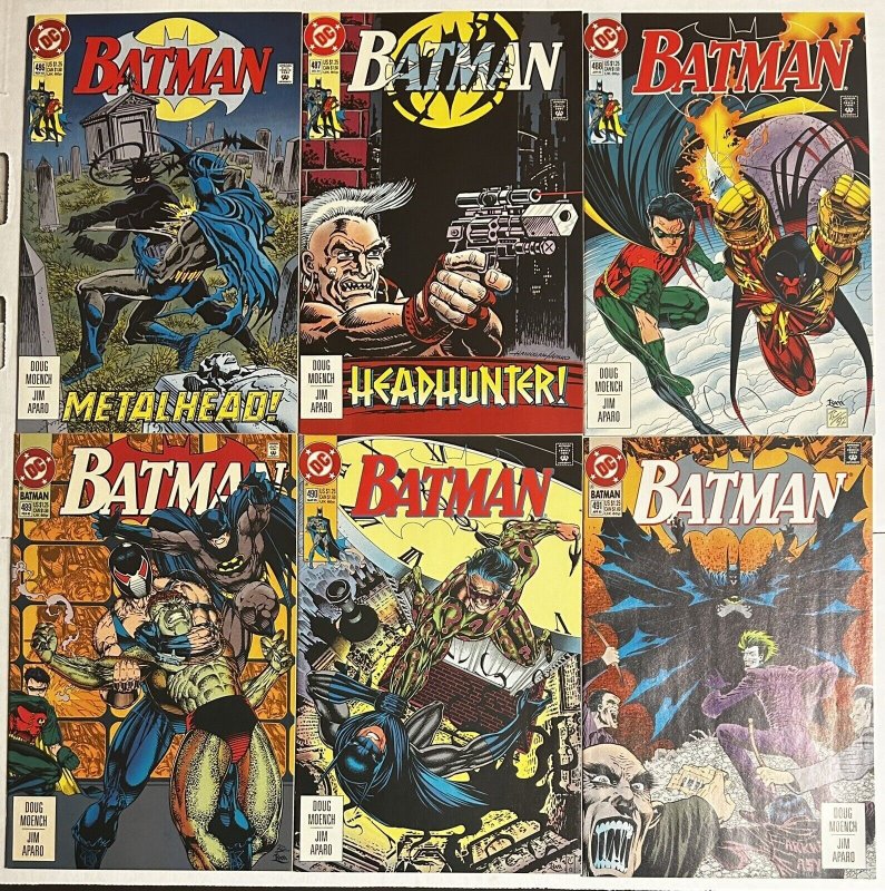 Batman #486 487 488 489 490 491 Joker Bane Azrael Riddler Jim Aparo ...