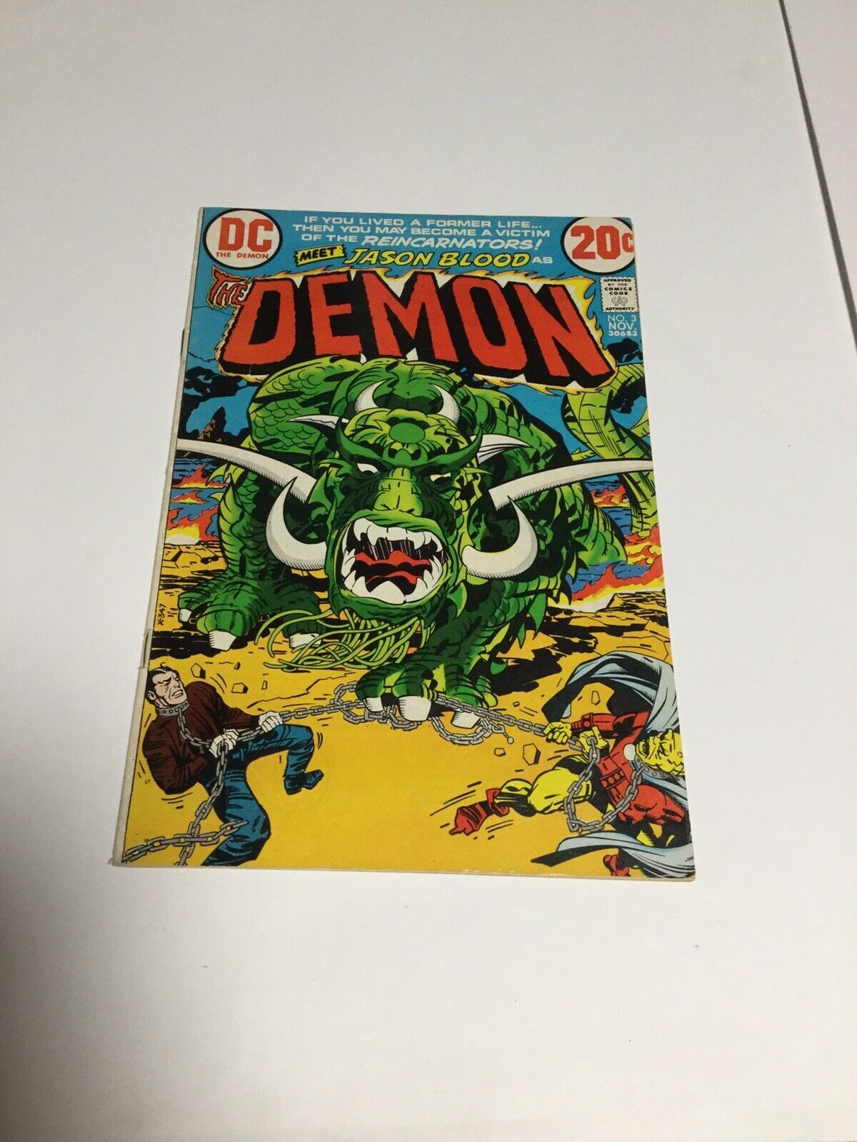 The DEMON #3 (DC Comics 1972) -- Bronze Age Jack Kirby Horror Fn+ Fine ...