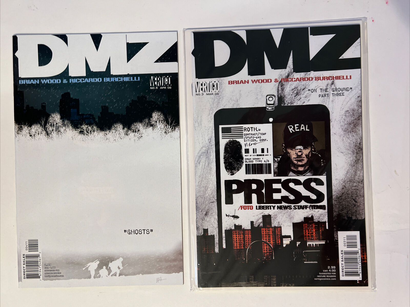 DMZ Comics #1-10 Vertigo Dc HBO Series 2006 Save Combine Shipping ...