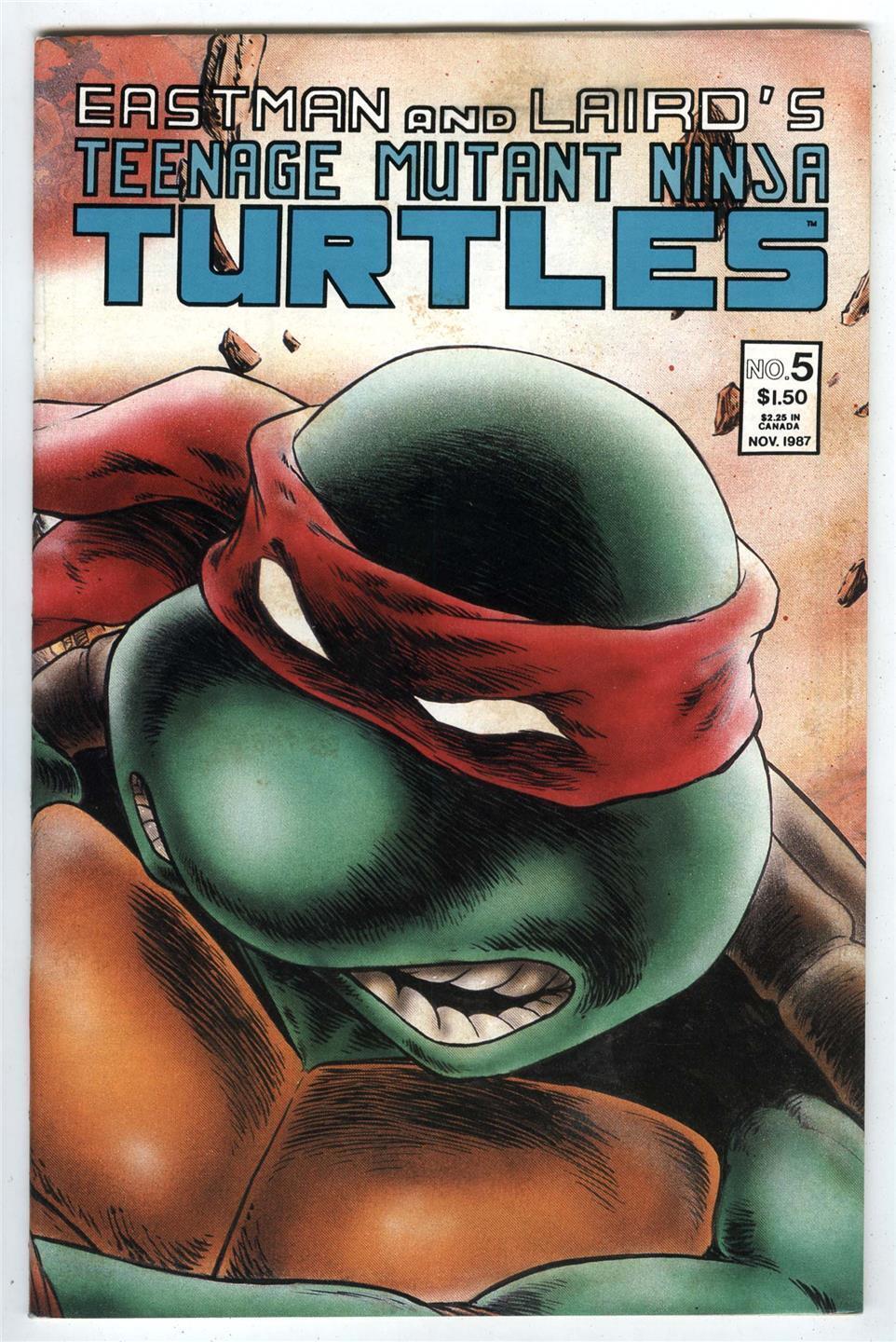 Teenage Mutant Ninja Turtles #5 1987 2nd Print Mirage TMNT Comics ...