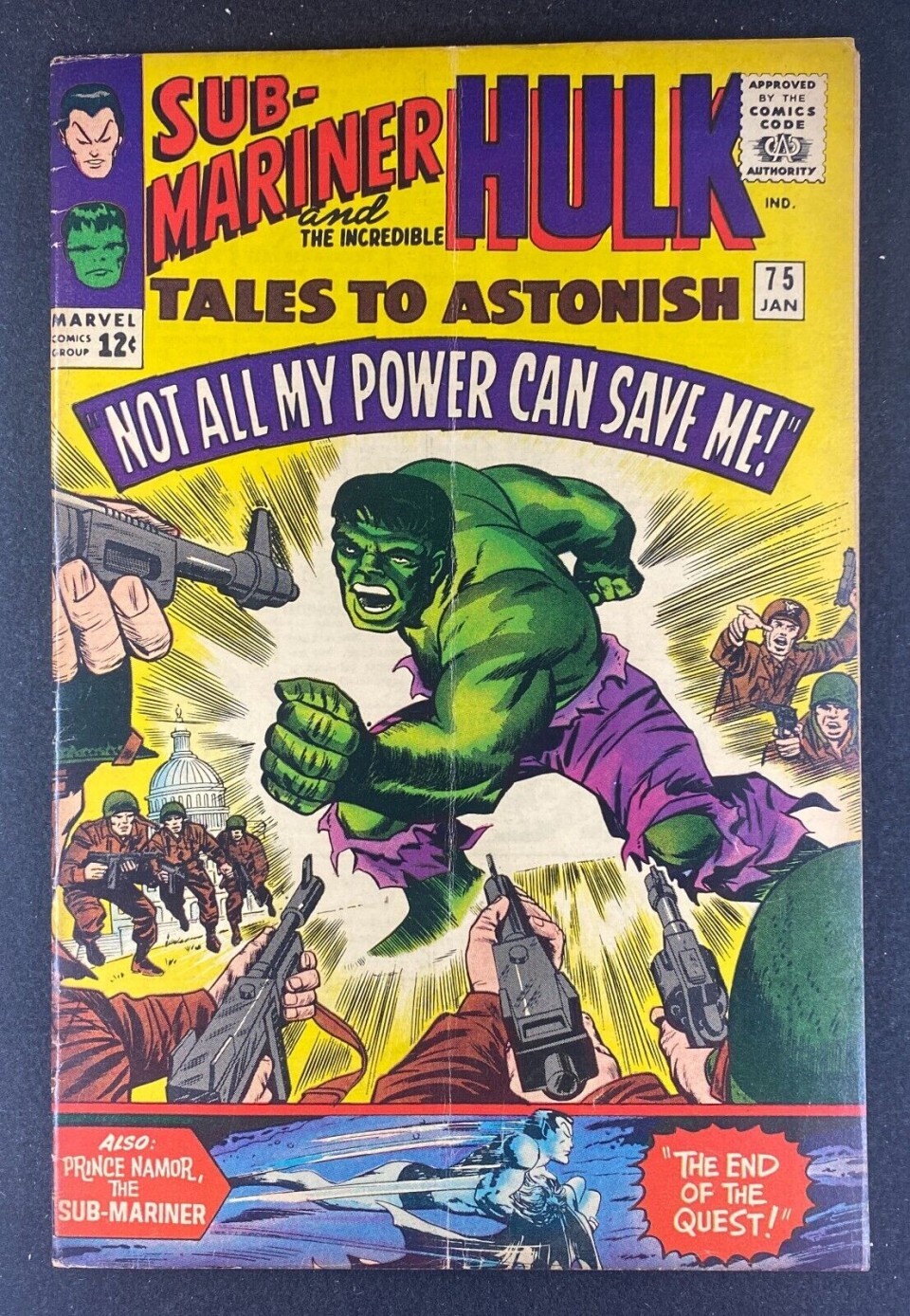Tales to Astonish (1959) #75 VG+ (4.5) Sub-Mariner Hulk Gene Colan Jack ...