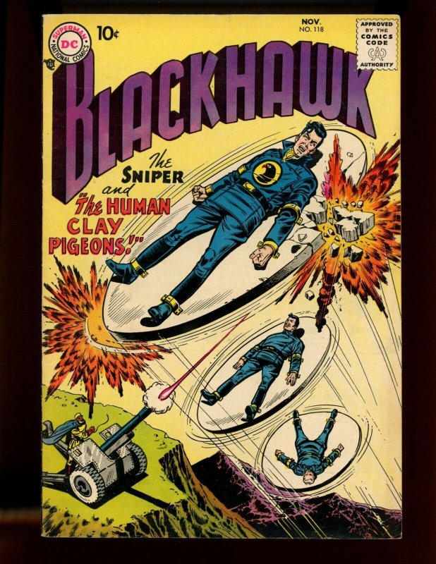 (1957) Blackhawk #118 - "The Sniper and the Human Clay Pigeons!" (6.0 ...