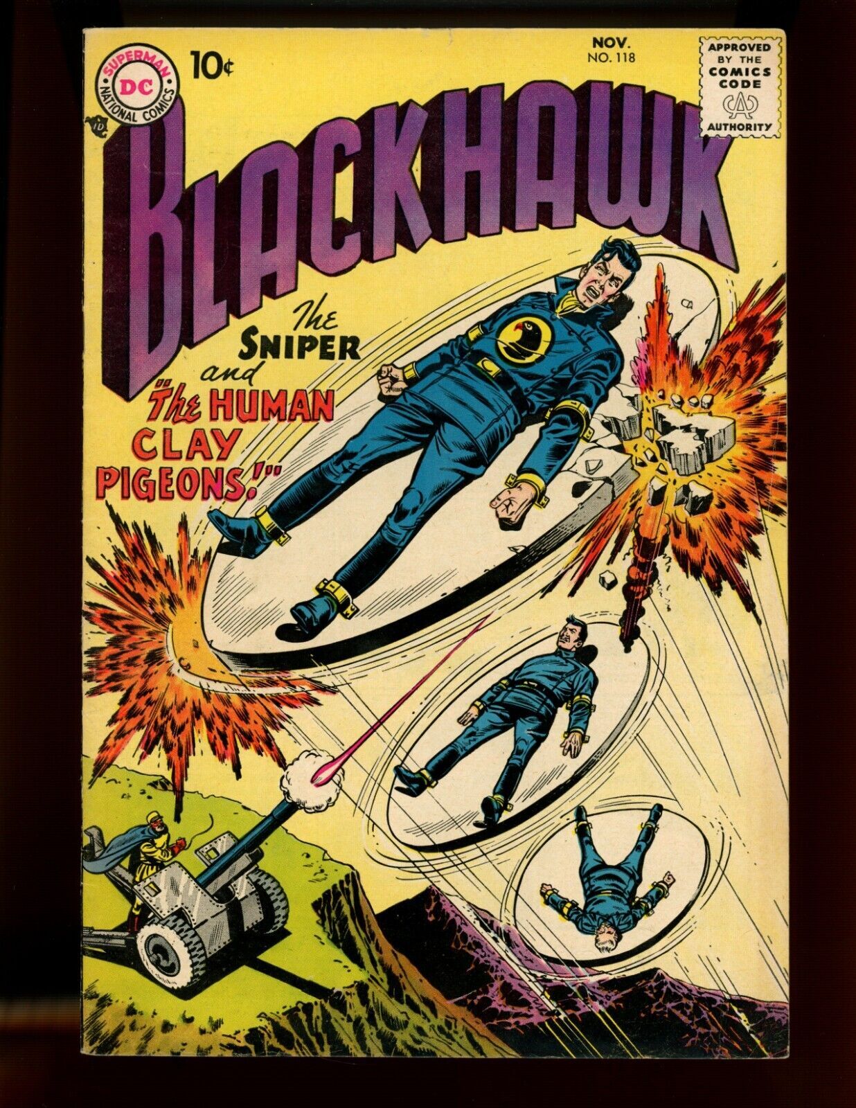 (1957) Blackhawk #118 - "The Sniper and the Human Clay Pigeons!" (6.0 ...