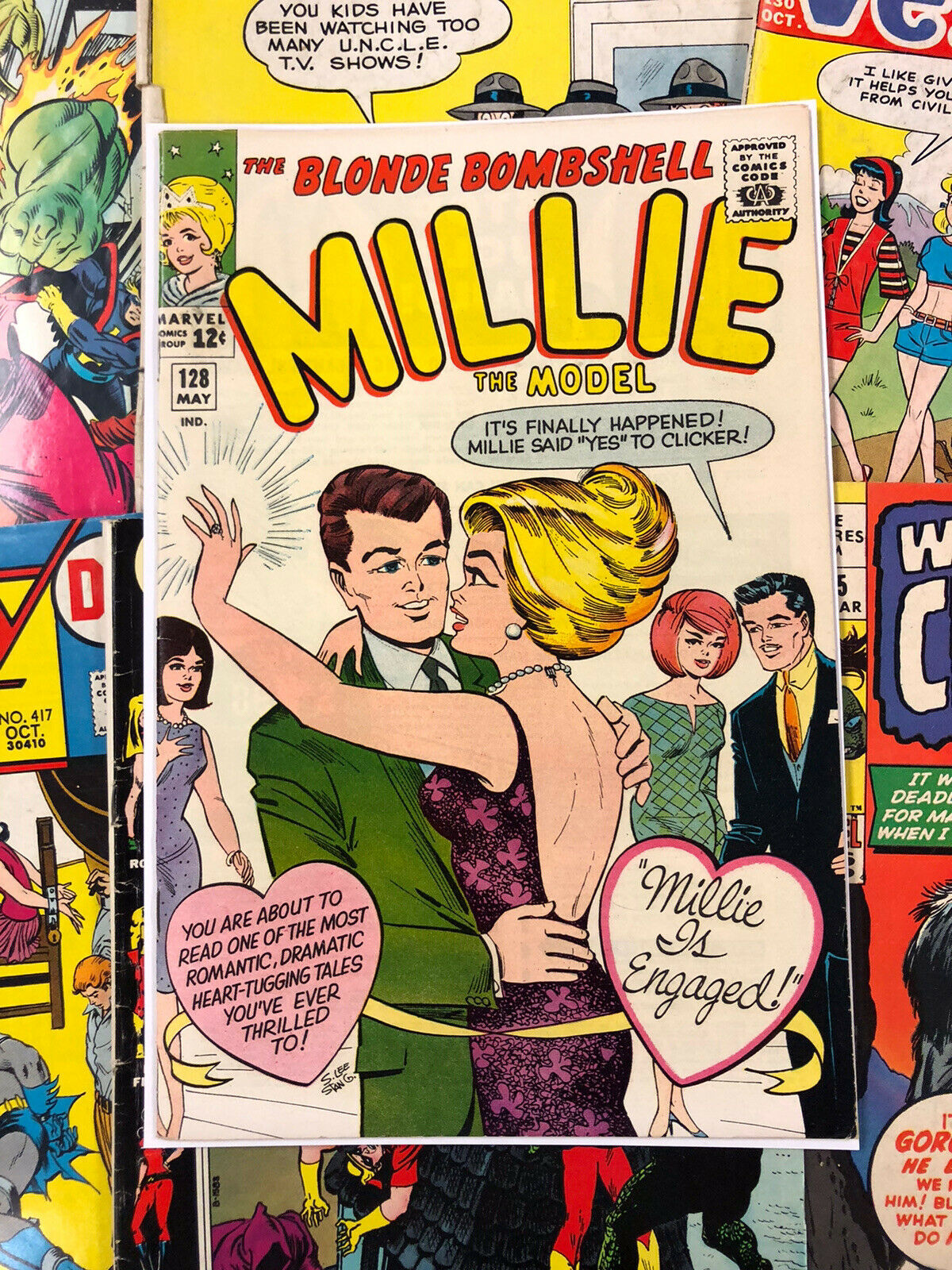 Millie the Model #128 VF/NM 9.0 silver age 12c blonde bombshell MARVEL ...