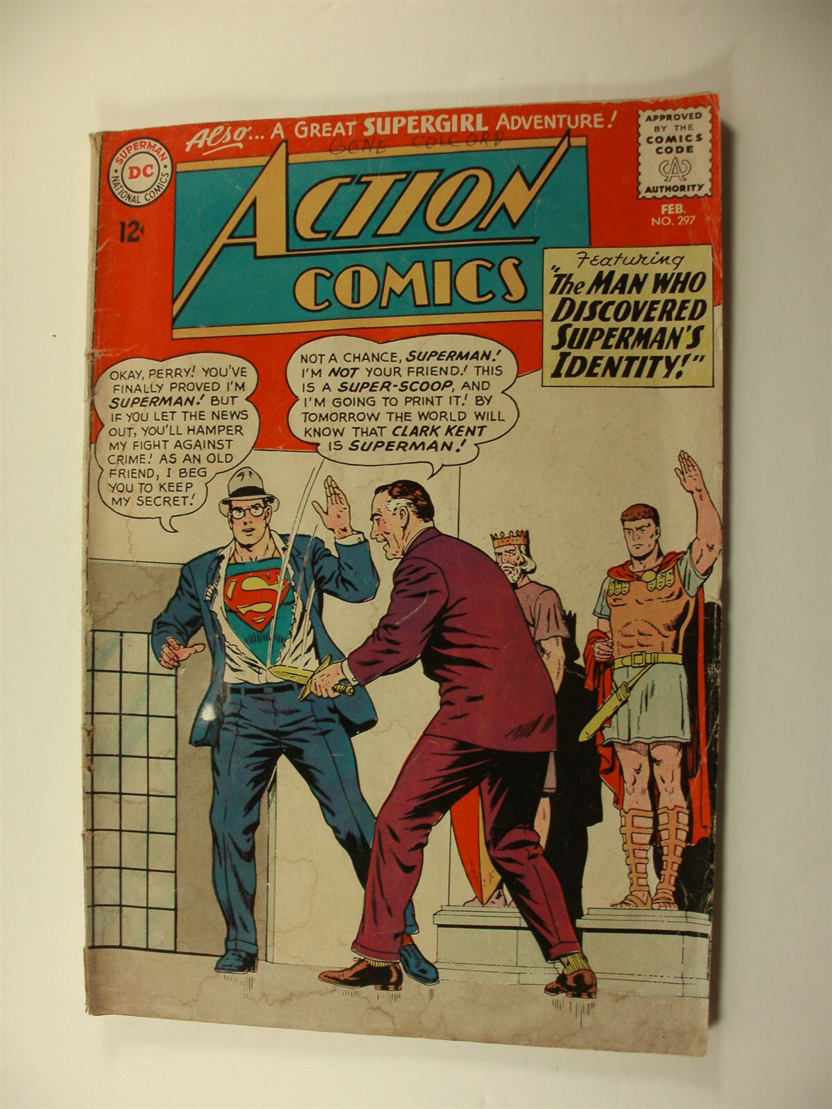 DC Comics Action Comics #297 FEB 1963 (GD+) features Supergirl ...