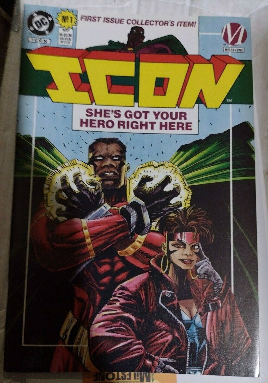 ICON # 1 1993 DC MILESTONE pollybagged OPENED FOR PICS KEY STATIC preview | Comic Books - Modern ...