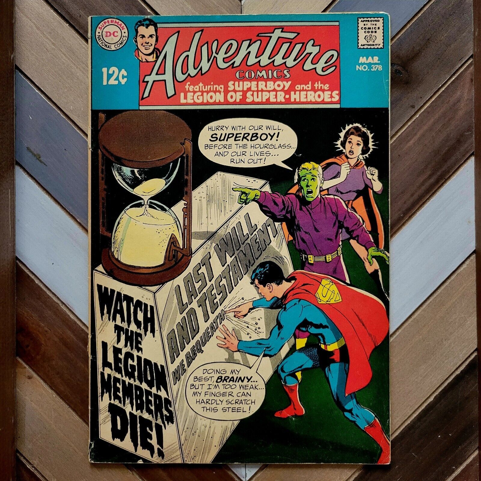 Adventure Comics #378 G/VG (DC 1969) SUPERBOY, FATAL FIVE, LEGION, Neal ...