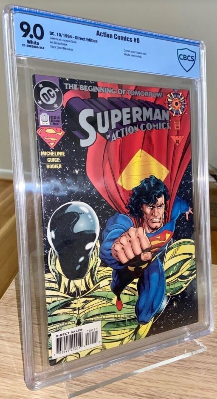 Action Comics #0 - Superman has epic fight with Condiut! CBCS 9.0 - New ...