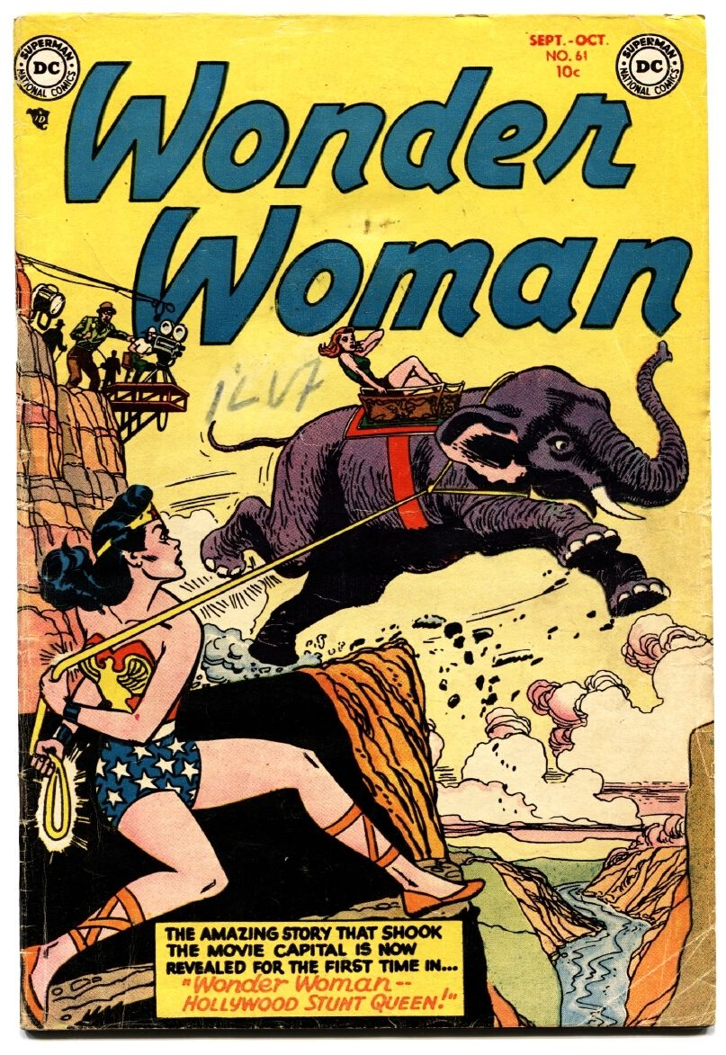 WONDER WOMAN #61-1953-DC-Hollywood Stunt Queen-Golden Age Comic | Comic ...