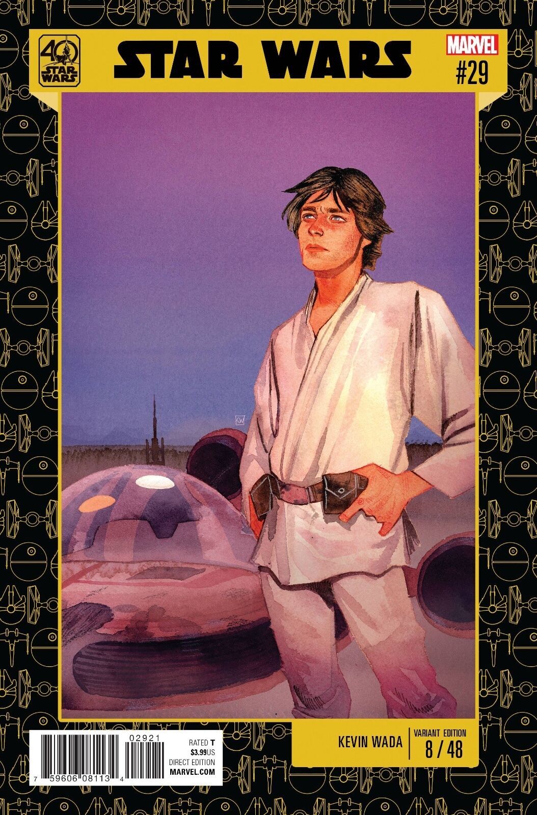Star Wars #29 Marvel Comic 2017 Wada 40th Anniversary Variant Cover 8/ ...